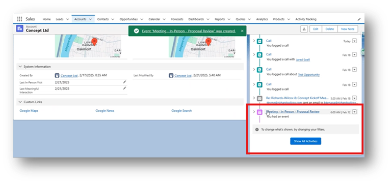 How To Log Activity In Salesforce